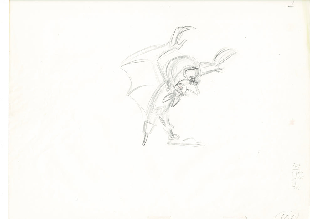 The Great Mouse Detective Fidget the Bat Walt Disney Production Animat ...
