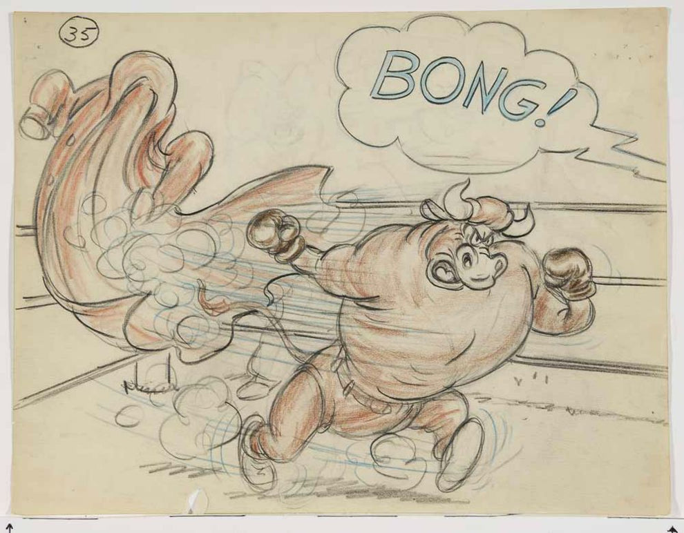 Popeye 1952 Original Animation Production Storyboard from Famous Studi ...