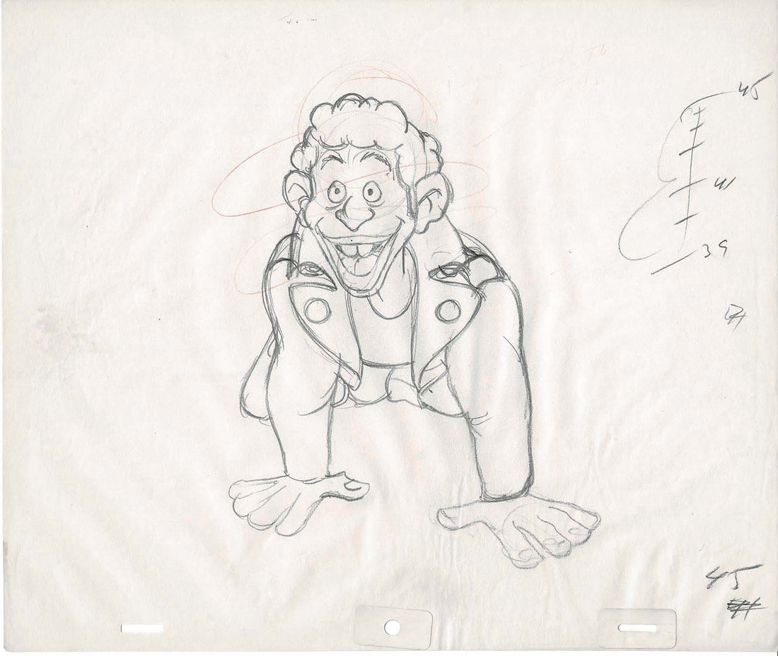 Hey Good Lookin Cartoon Production Animation Cel Drawing from Ralph Ba ...