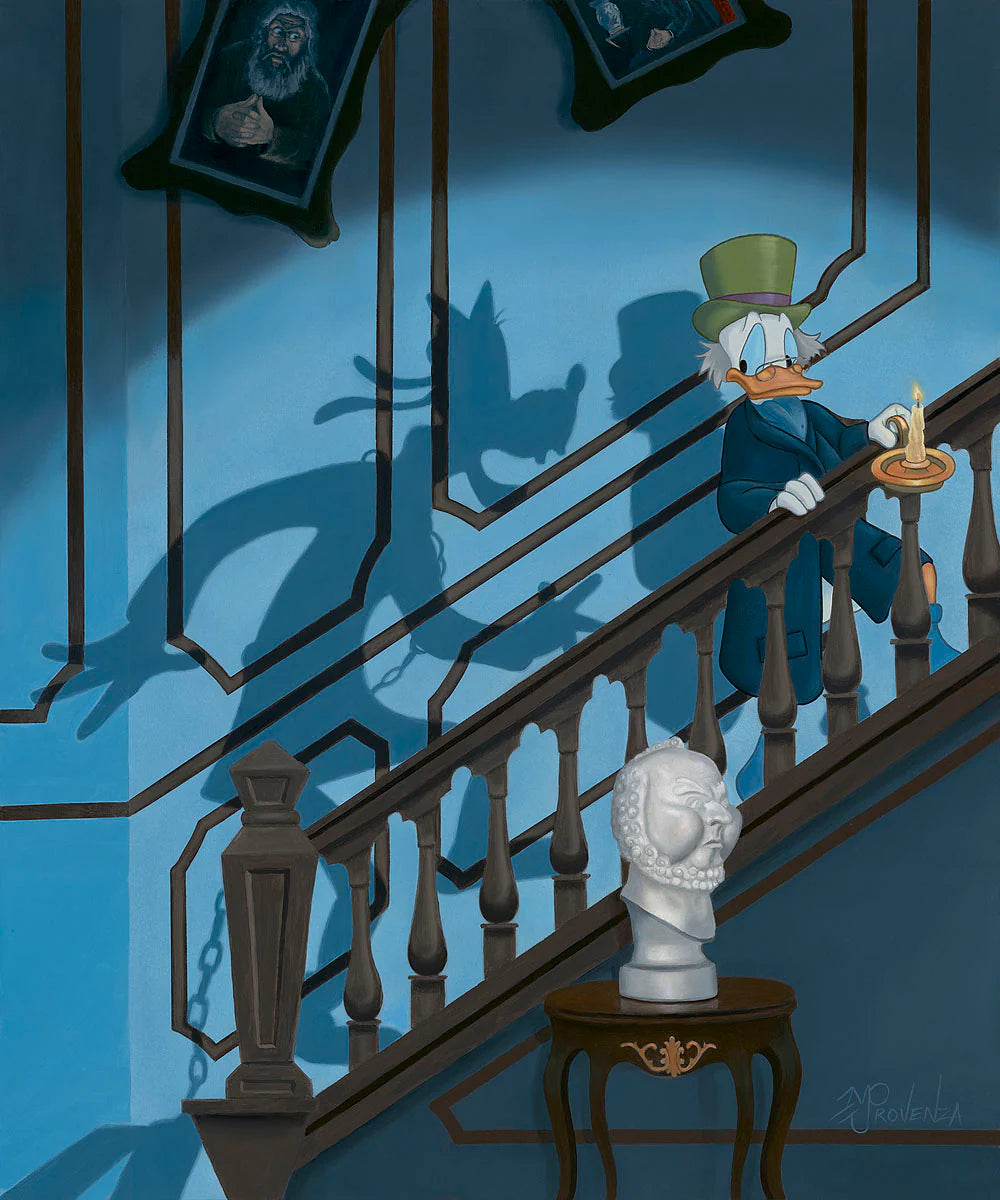Mickey's Christmas Carol Scrooge Walt Disney Fine Art Michael Provenza ...