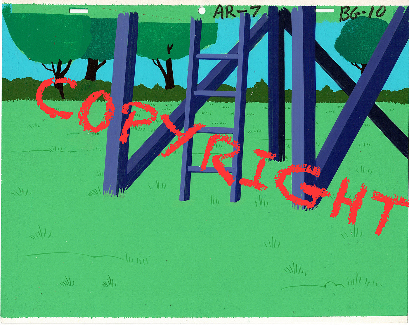 Archie Riverdale Hand-Painted Original Cartoon Background Filmation 19 ...