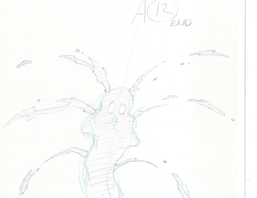 Excel Saga Anime Lot of 2 Production Animation Cel Drawings 2000 BE-23 ...