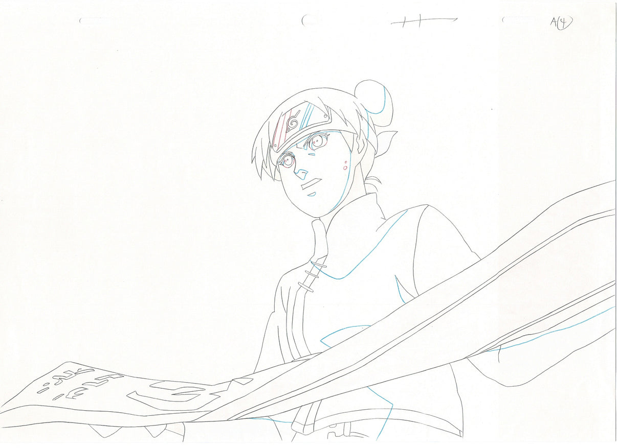 Naruto: Shippuden Tenten Anime Production Animation Cel Drawing 2007-1 ...