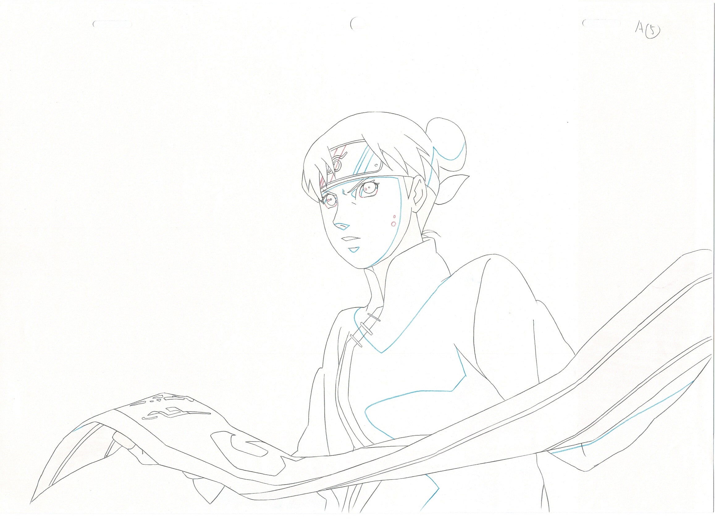 Naruto: Shippuden Tenten Anime Production Animation Cel Drawing 2007-1 ...