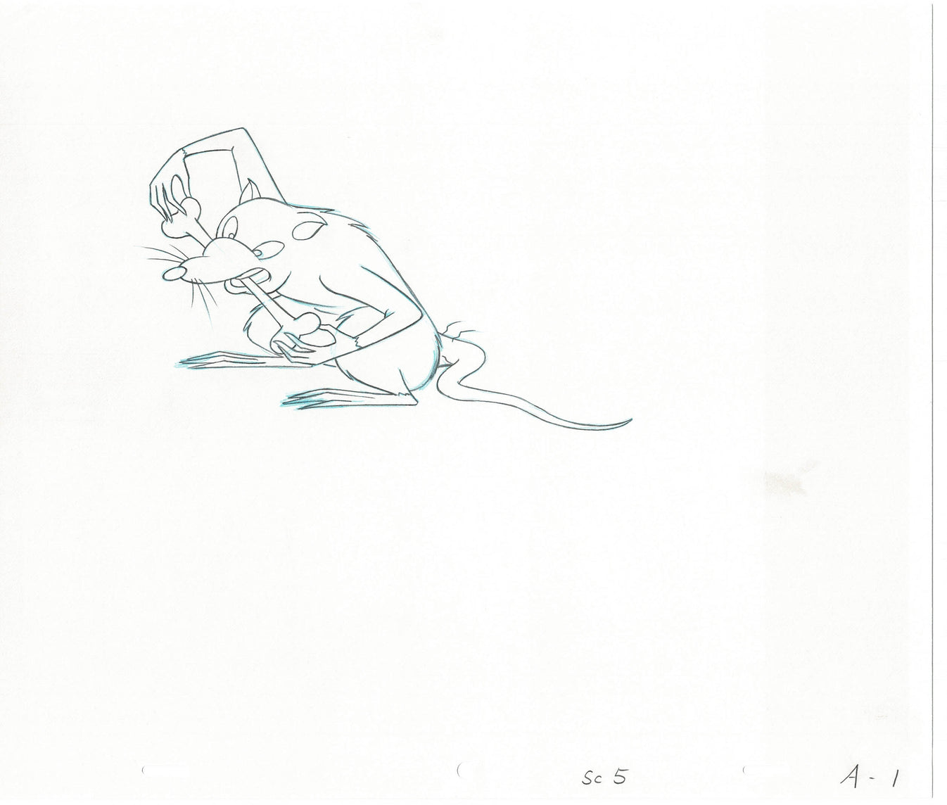 NYC New York City Rats PSA Commercial 2 LOT Animation Cel Drawings 200 ...