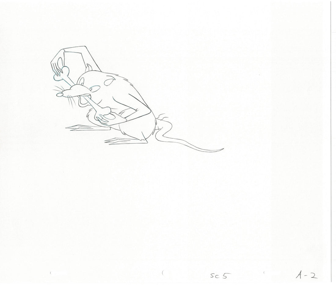 NYC New York City Rats PSA Commercial 2 LOT Animation Cel Drawings 200 ...