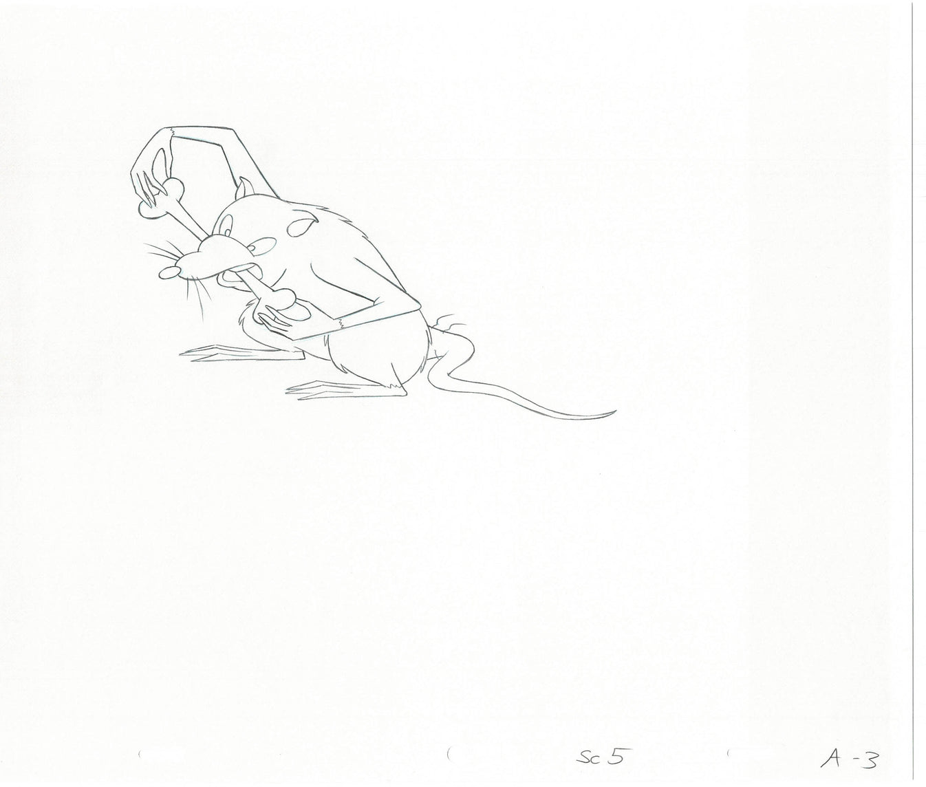 NYC New York City Rats PSA Commercial 2 LOT Animation Cel Drawings 200 ...