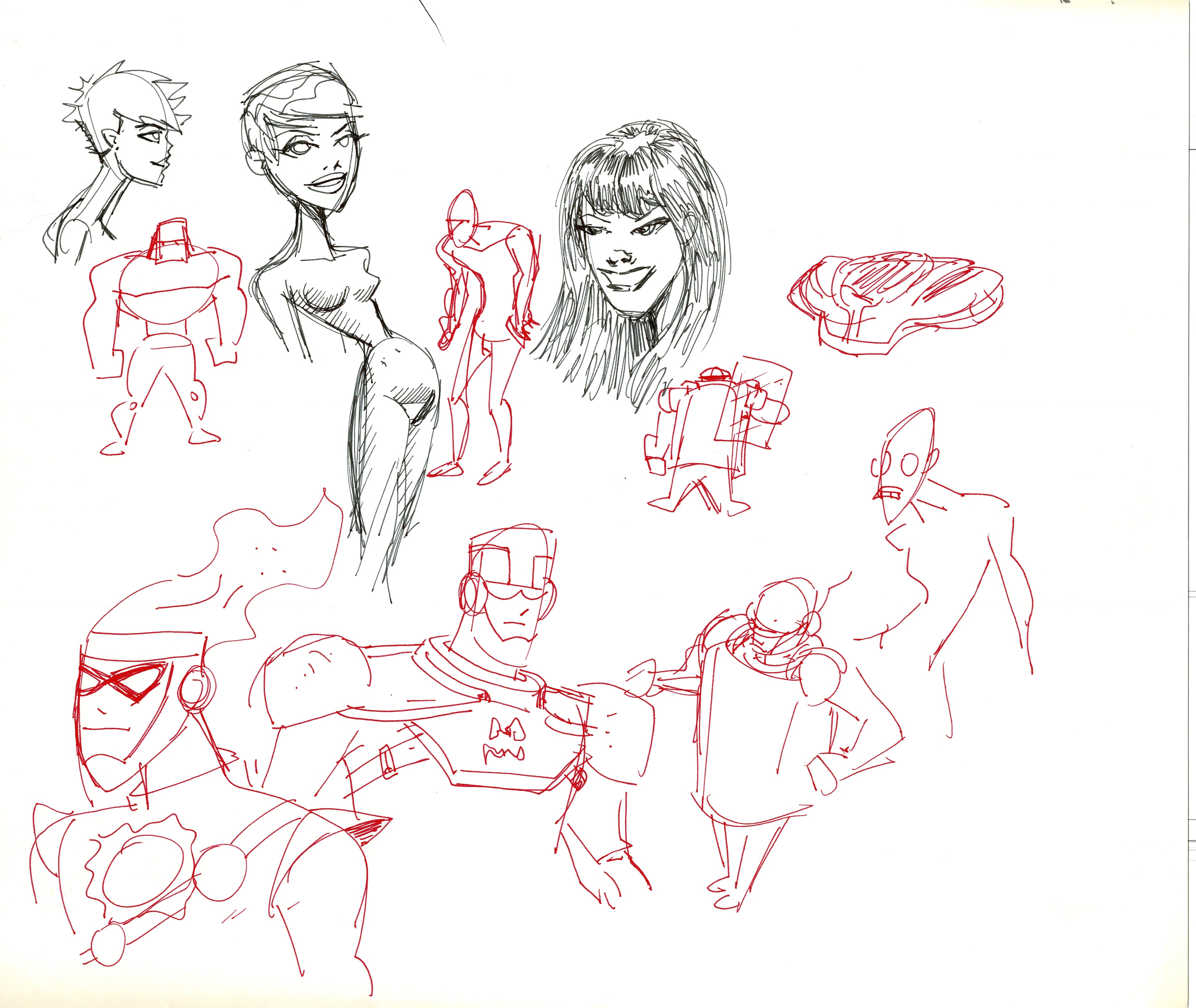Dave Bullock Hand-Drawn Comic Illustration for Covers and Book DC H2 ...