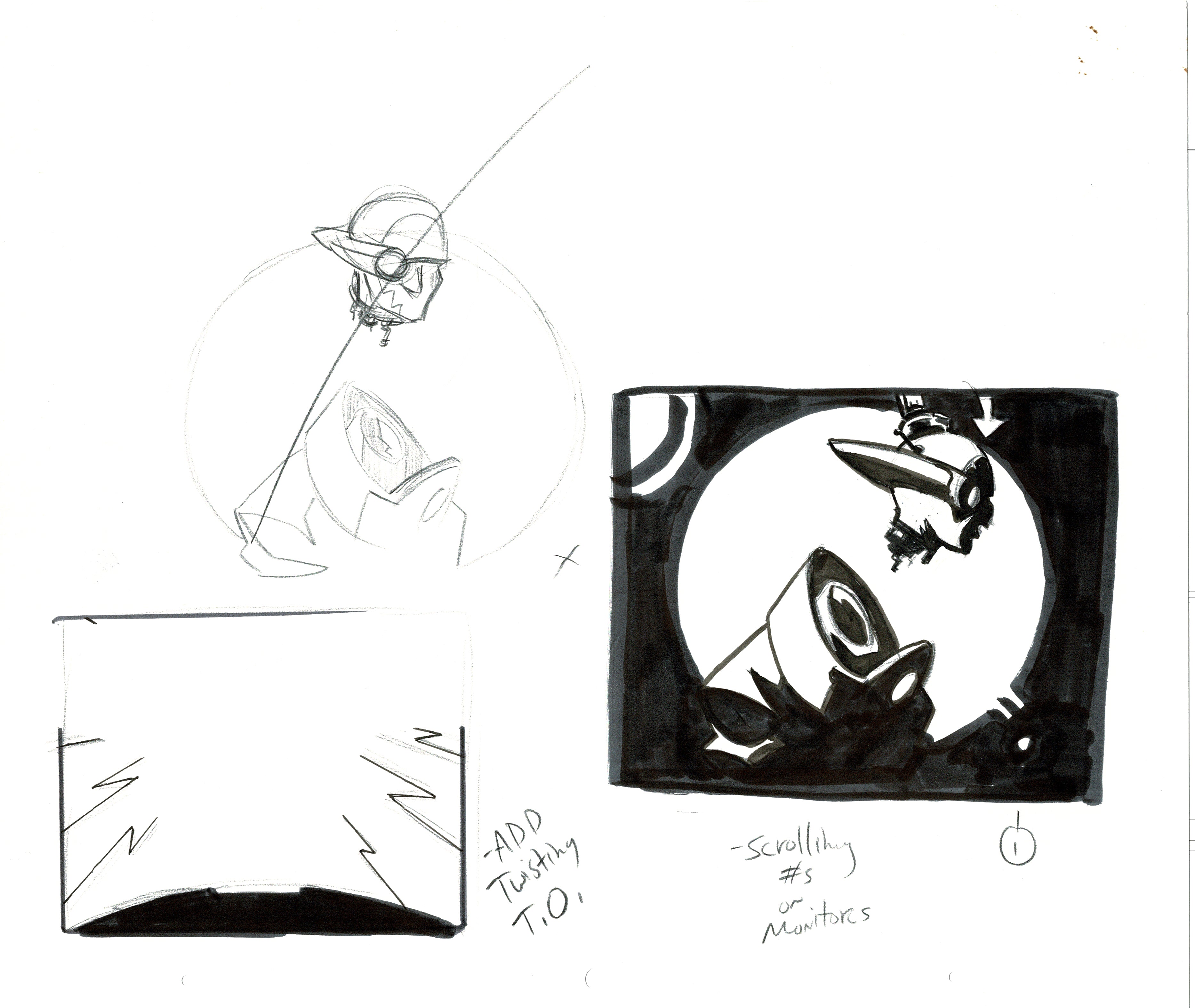 Dave Bullock Hand-Drawn Comic Illustration for Covers and Book DC M5 ...