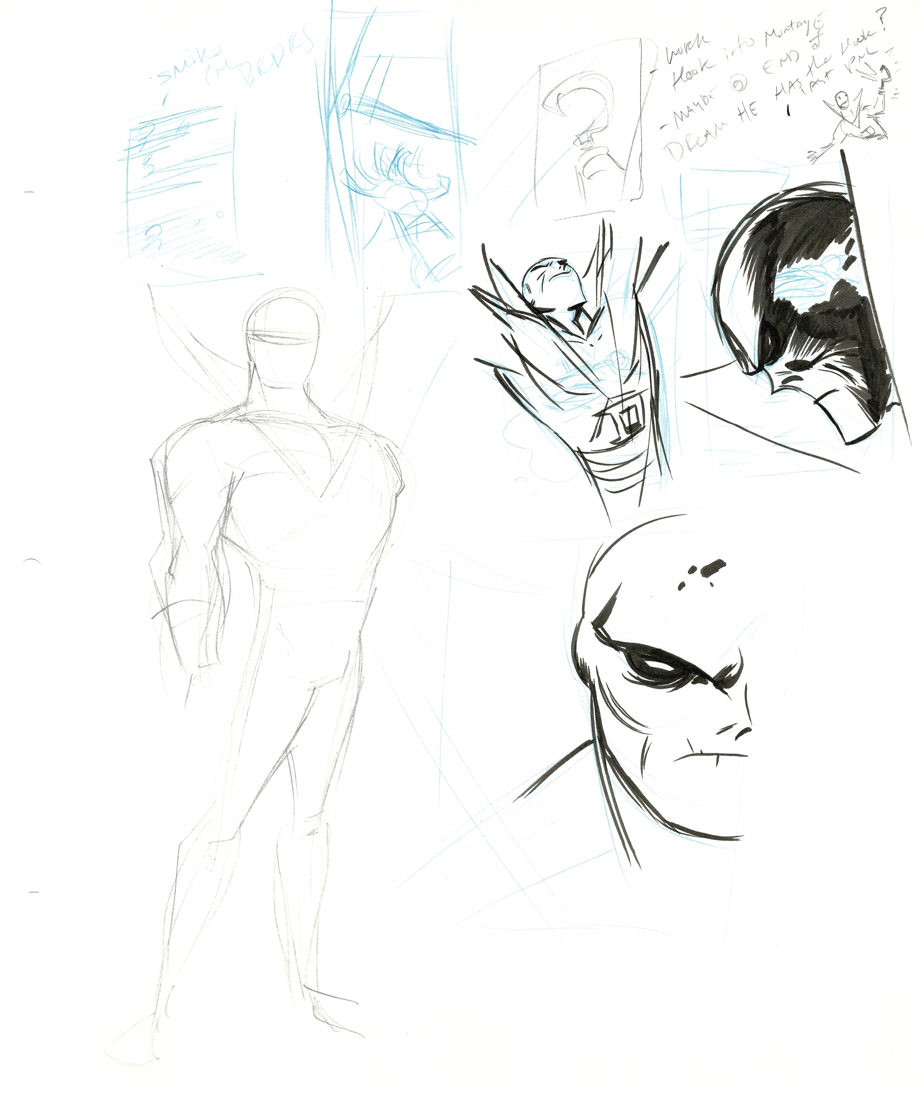 Dave Bullock Hand-Drawn Comic Illustration for Covers and Book DC M27 ...