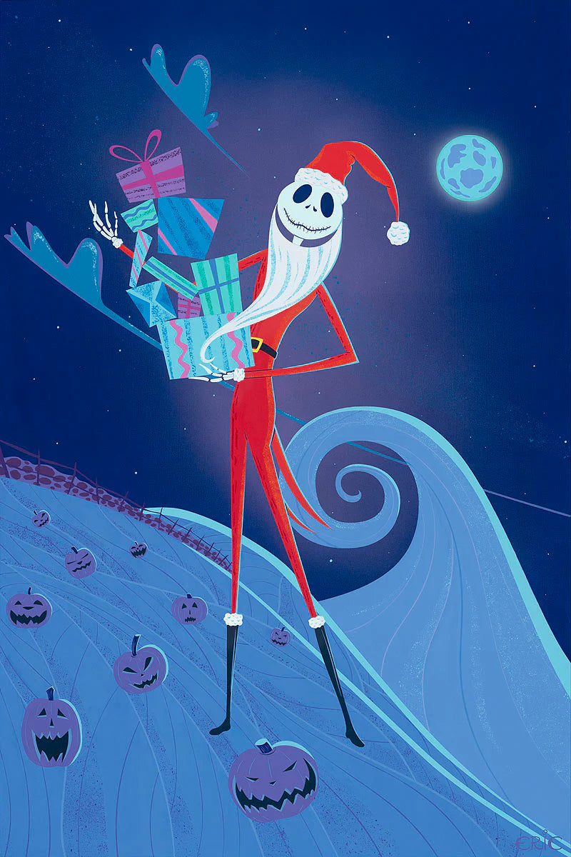 Nightmare Before Christmas Jack Skellington Walt Disney Fine Art Eric ...