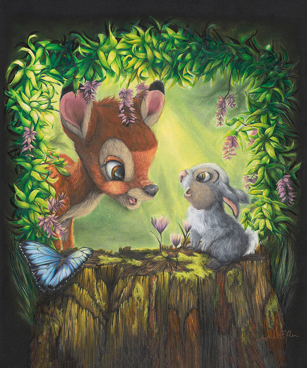 Bambi Thumper Walt Disney Fine Art Sophie Ellen Signed Limited Edition ...