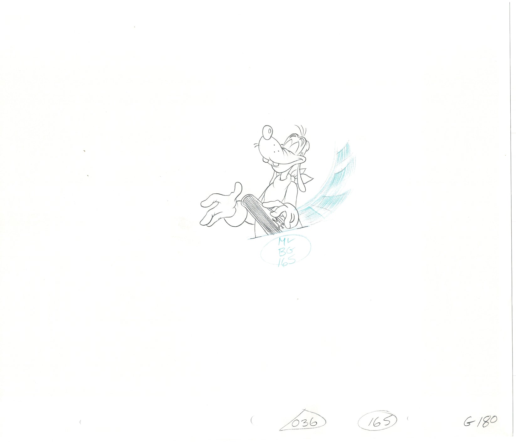 GOOF TROOP Walt Disney Original Production Animation Cartoon Drawing 1 ...