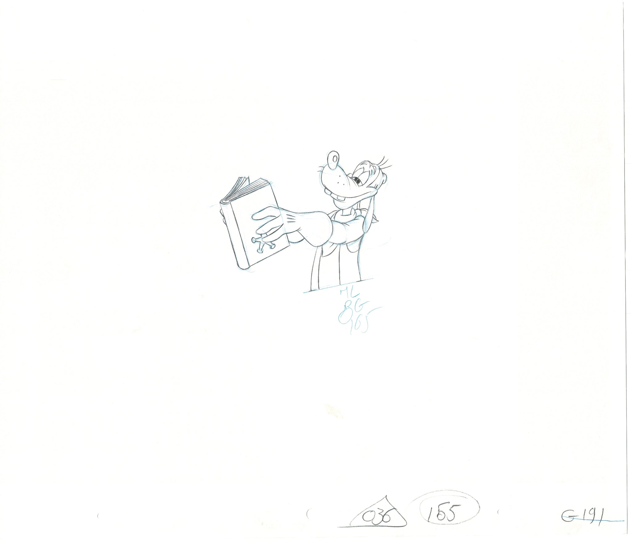 GOOF TROOP Walt Disney Original Production Animation Cartoon Drawing 1 ...