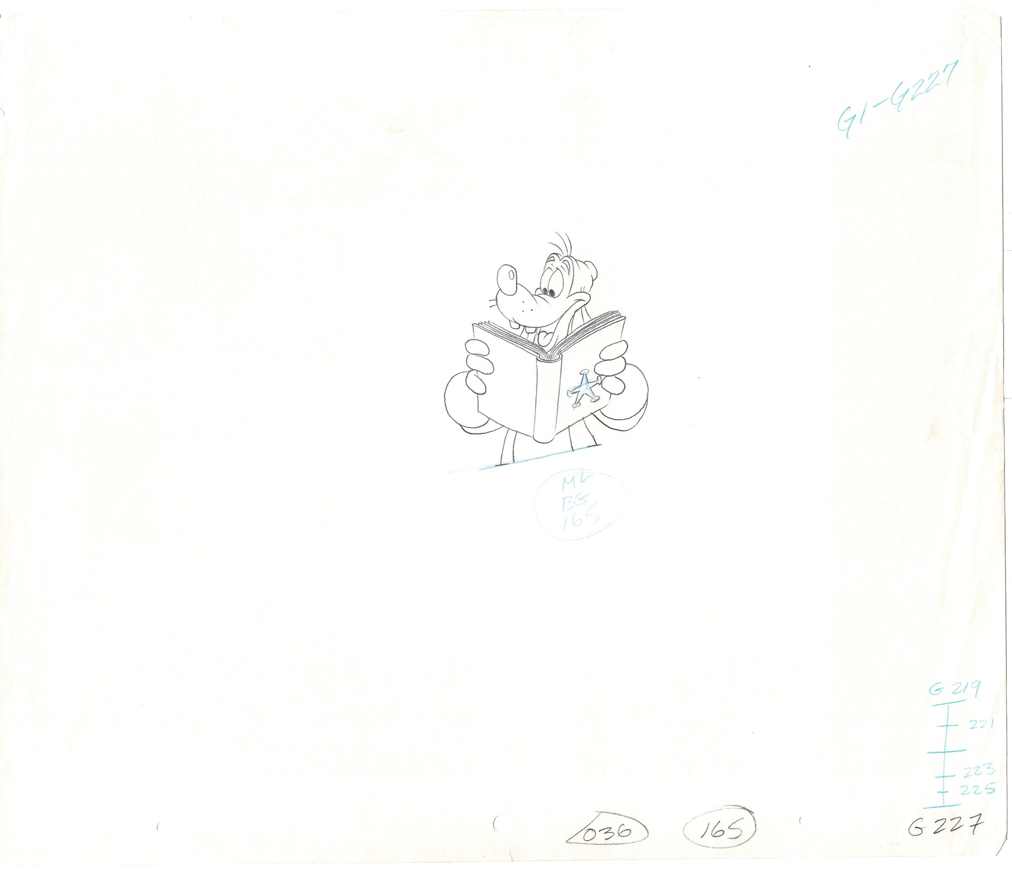 GOOF TROOP Walt Disney Original Production Animation Cartoon Drawing 1 ...