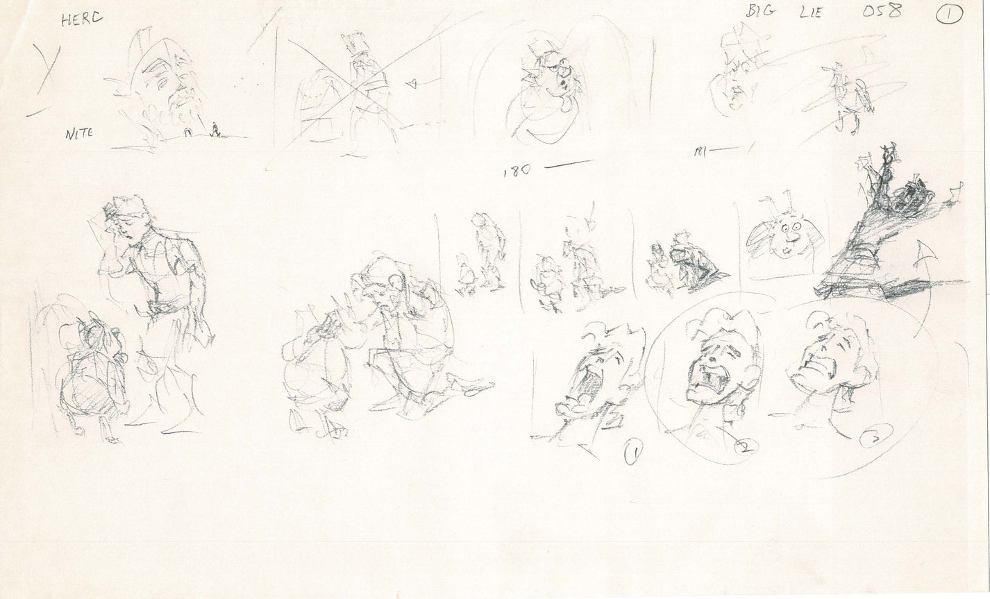 Hercules Walt Disney Production Animation Drawing Used to Make an Epis ...