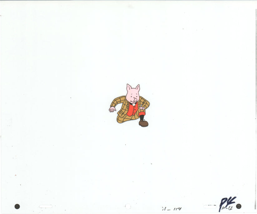 RUPERT Bear Podgy Pig Original Production Animation Cel from the Carto ...