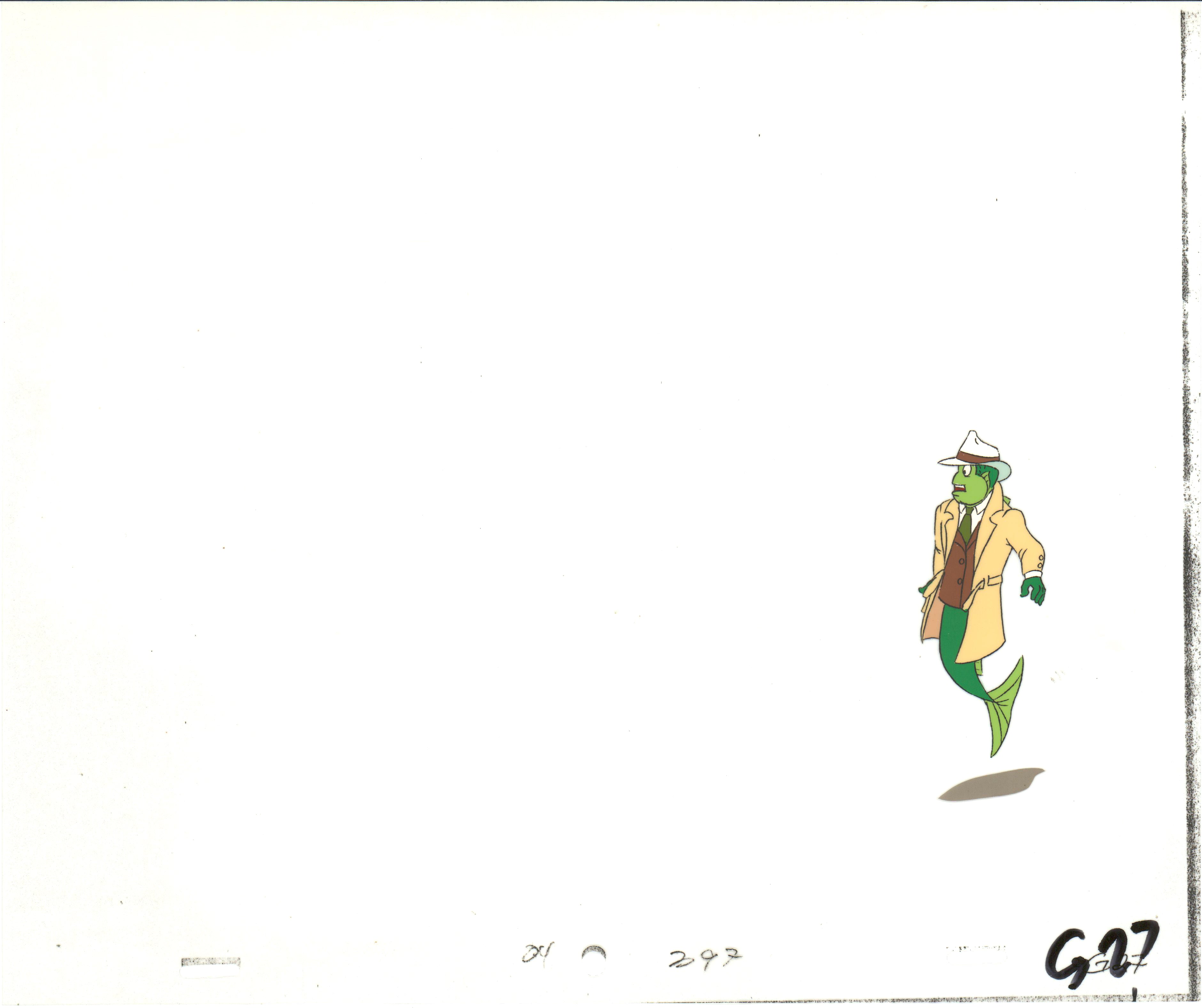 Fish Police Original Production Animation Cel and Drawing from Hanna-B ...