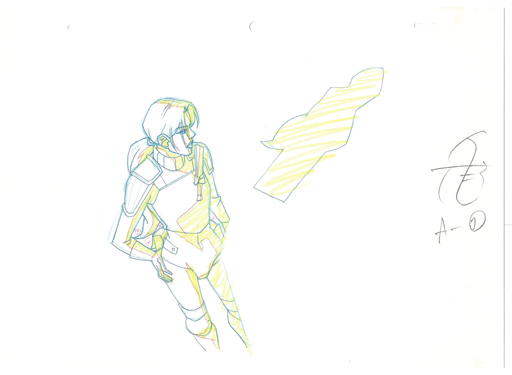 G.I. Joe Resolute Scarlett Production Animation Cel Drawing 2009 A-021 ...