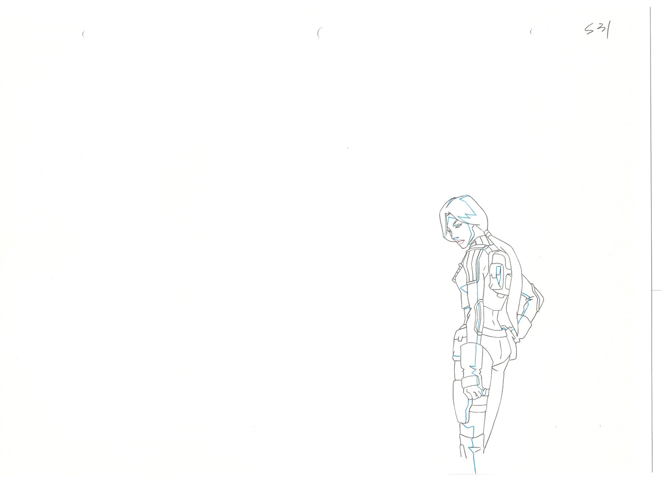 G.I. Joe Resolute Scarlett Production Animation Cel Drawing 2009 A-029 ...