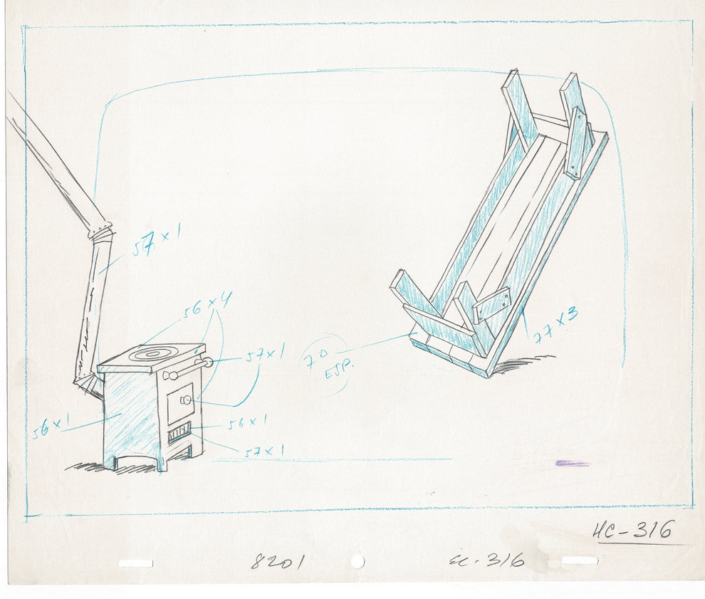 Lucky Luke Original Production Animation Cel Drawing from Hanna-Barber ...