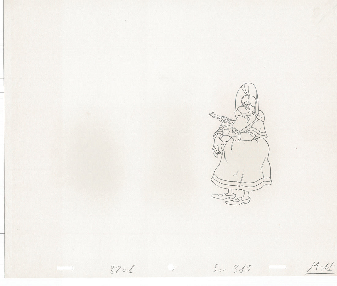 Lucky Luke Original Production Animation Cel Drawing from Hanna-Barber ...