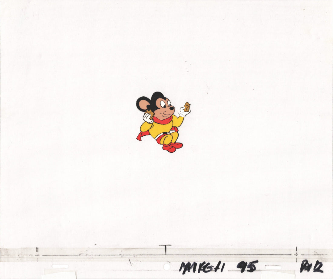 Mighty Mouse Cartoon Production Animation Cel(s) Prop Filmation Anime ...