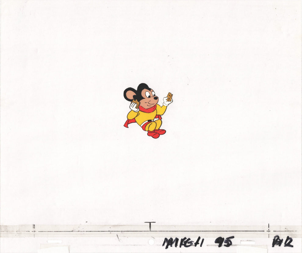 Mighty Mouse Cartoon Production Animation Cel(s) Prop Filmation Anime ...