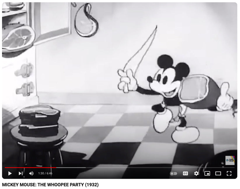 Mickey Mouse 1933 Original Production Animation Cel Drawing from Disne ...