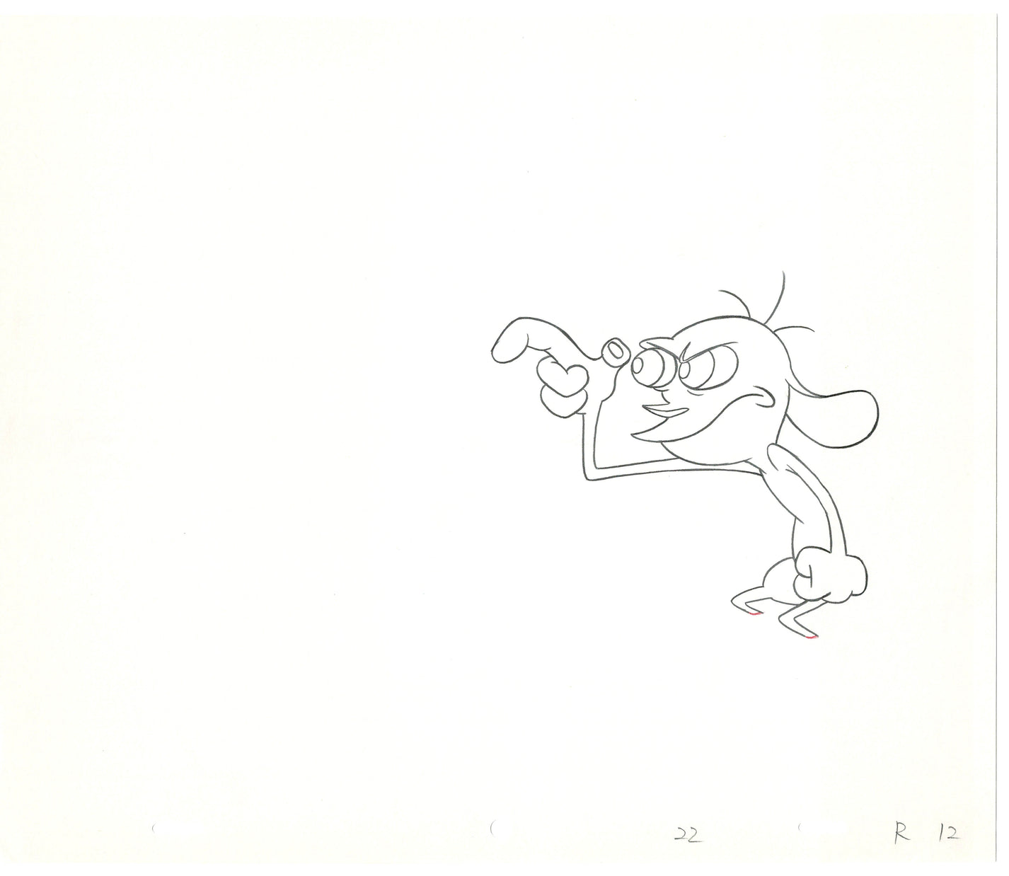 Ren and Stimpy Production Animation Cel Drawing Nickelodeon 1994 C-13 ...