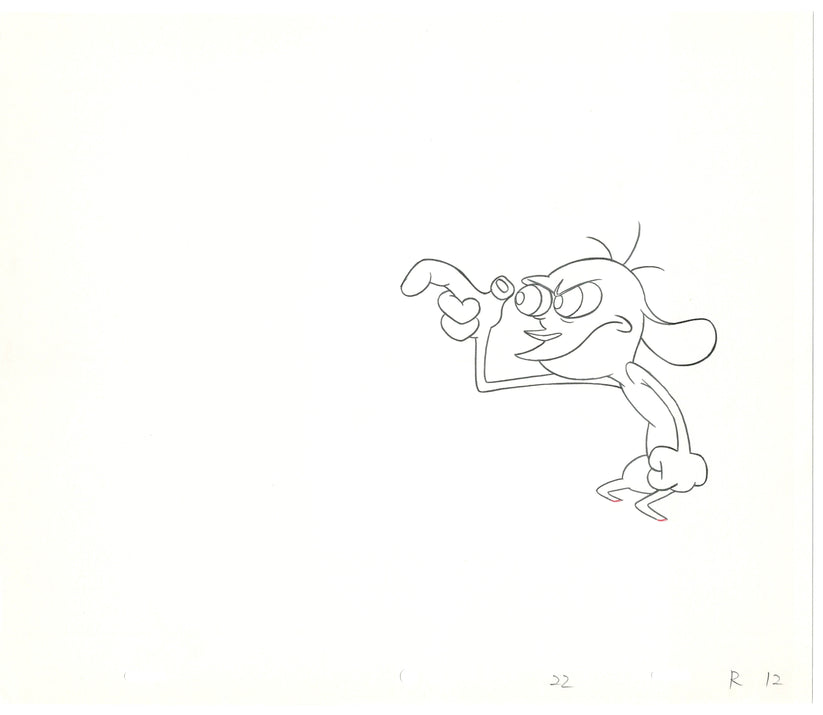 Ren and Stimpy Production Animation Cel Drawing Nickelodeon 1994 C-13 ...