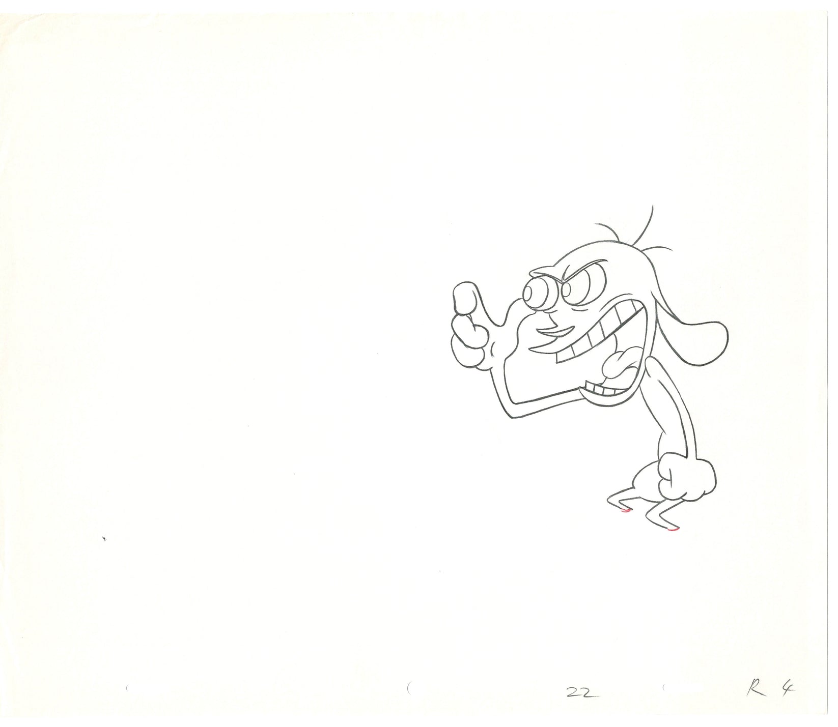 Ren and Stimpy Production Animation Cel Drawing Nickelodeon 1994 C-20 ...