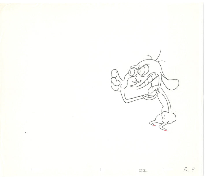 Ren and Stimpy Production Animation Cel Drawing Nickelodeon 1994 C-20 ...