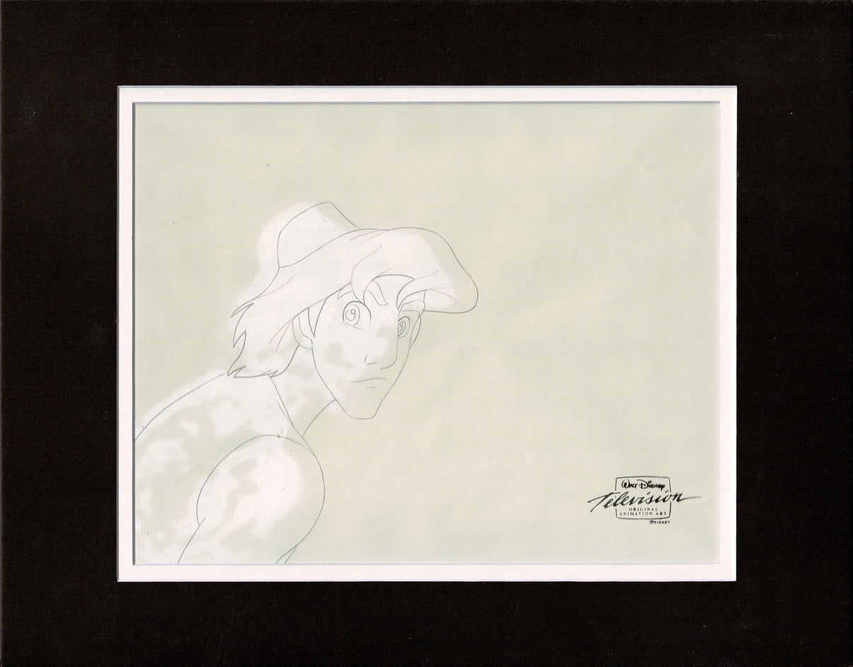Aladdin TV Cartoon with Jasmine Walt Disney Production Art Animation C ...