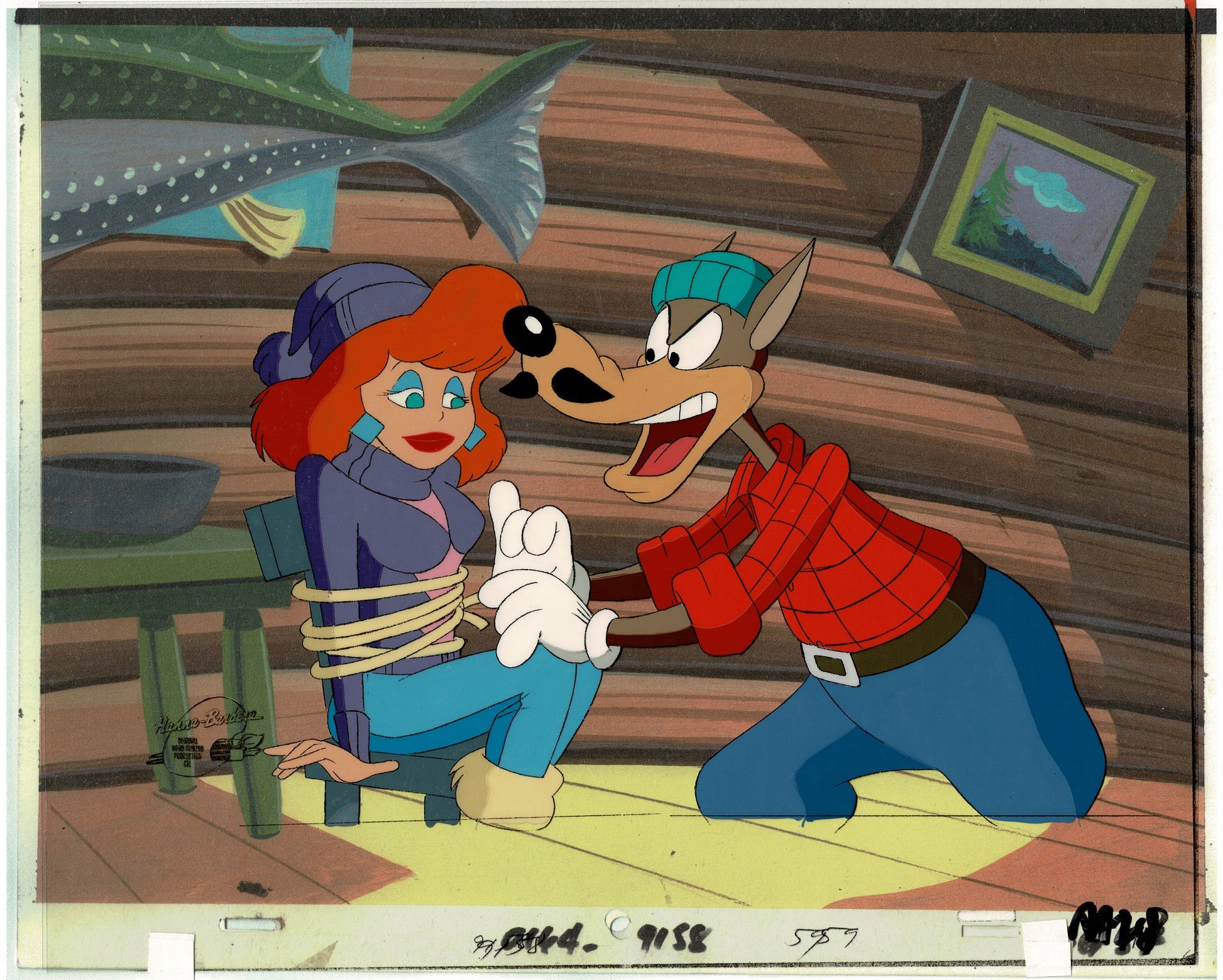 Droopy Master Detective Production Animation Art Cel with Miss Vavoom ...