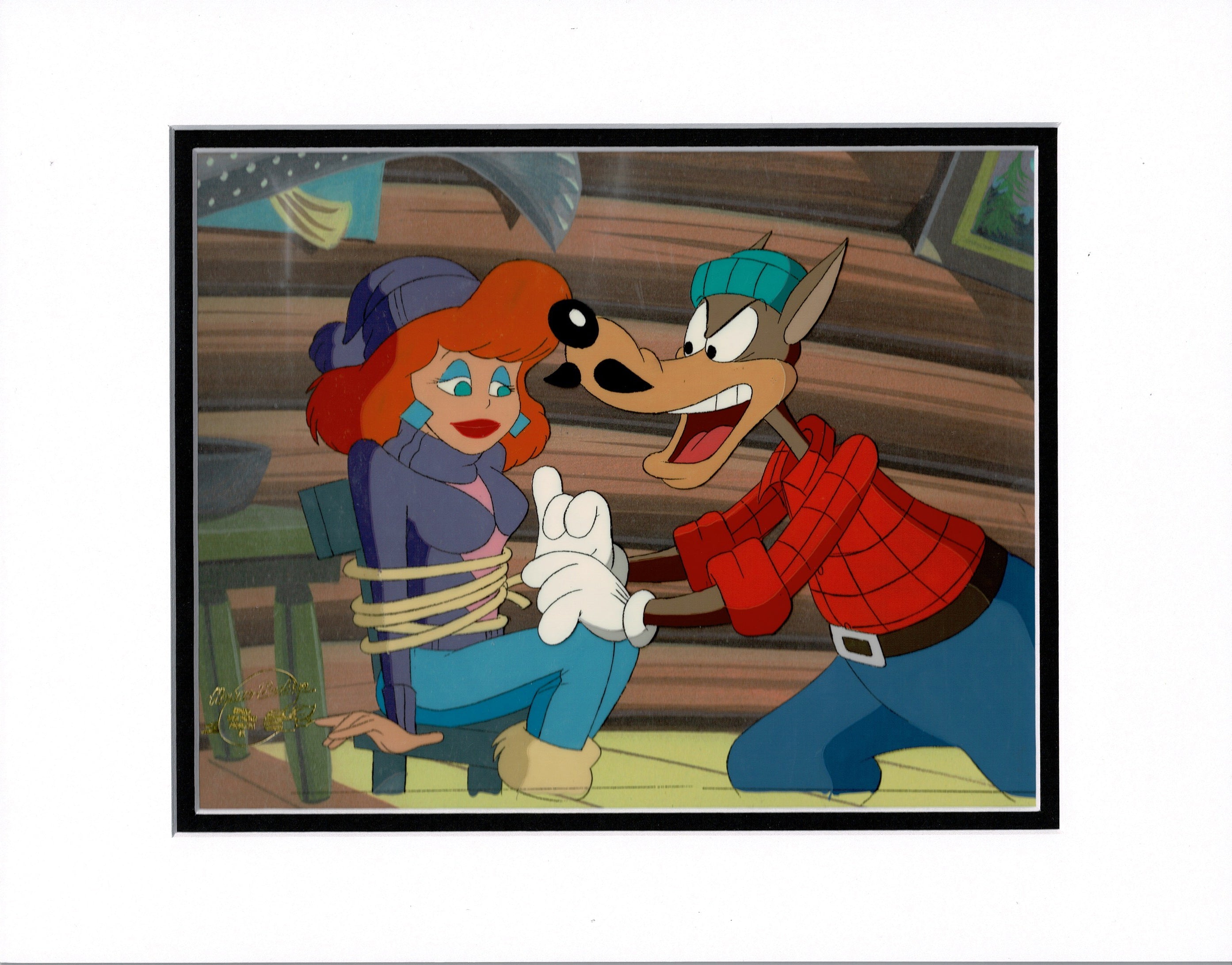 Droopy Master Detective Production Animation Art Cel with Miss Vavoom ...