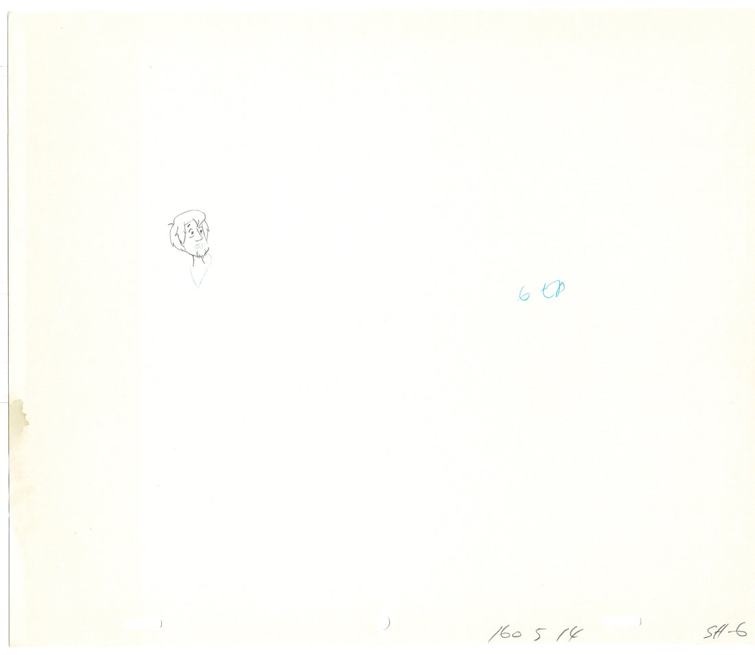 SCOOBY DOO 1979 Shaggy Animation Production Cel Drawing Hanna Barbera ...