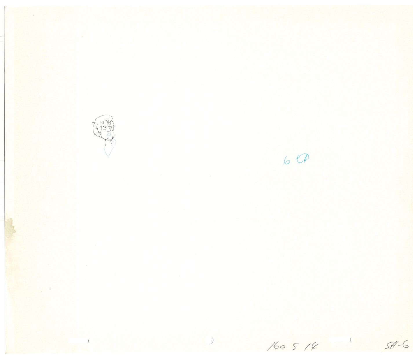 SCOOBY DOO 1979 Shaggy Animation Production Cel Drawing Hanna Barbera ...