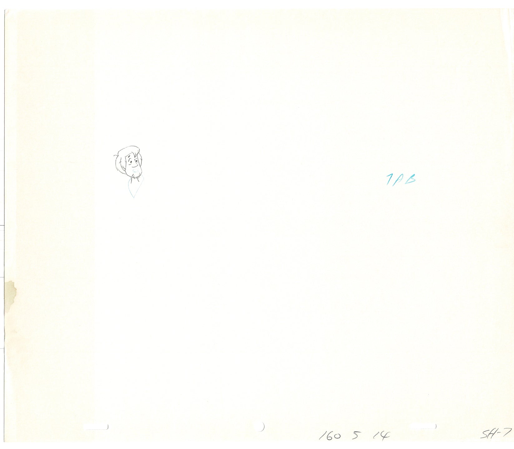 SCOOBY DOO 1979 Shaggy Animation Production Cel Drawing Hanna Barbera ...
