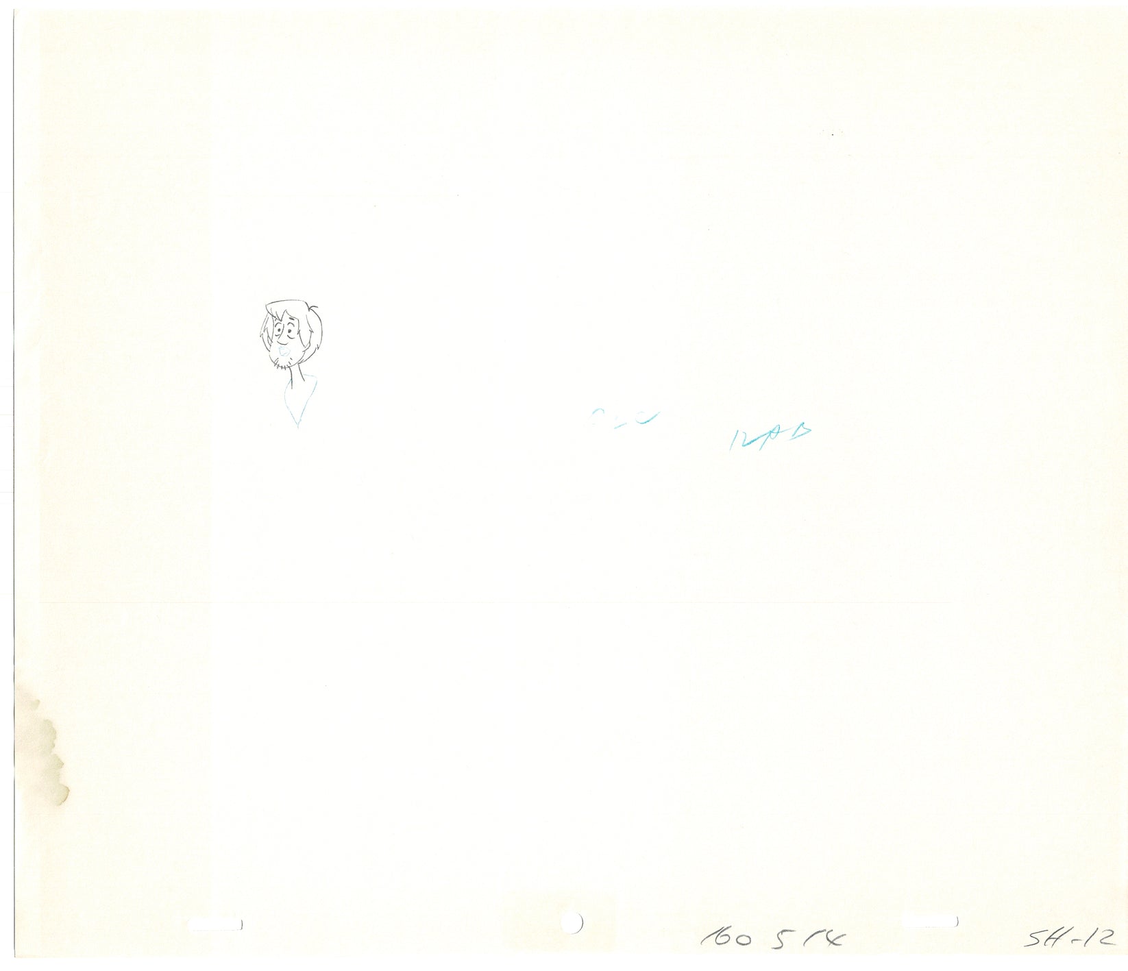 SCOOBY DOO 1979 Shaggy Animation Production Cel Drawing Hanna Barbera ...