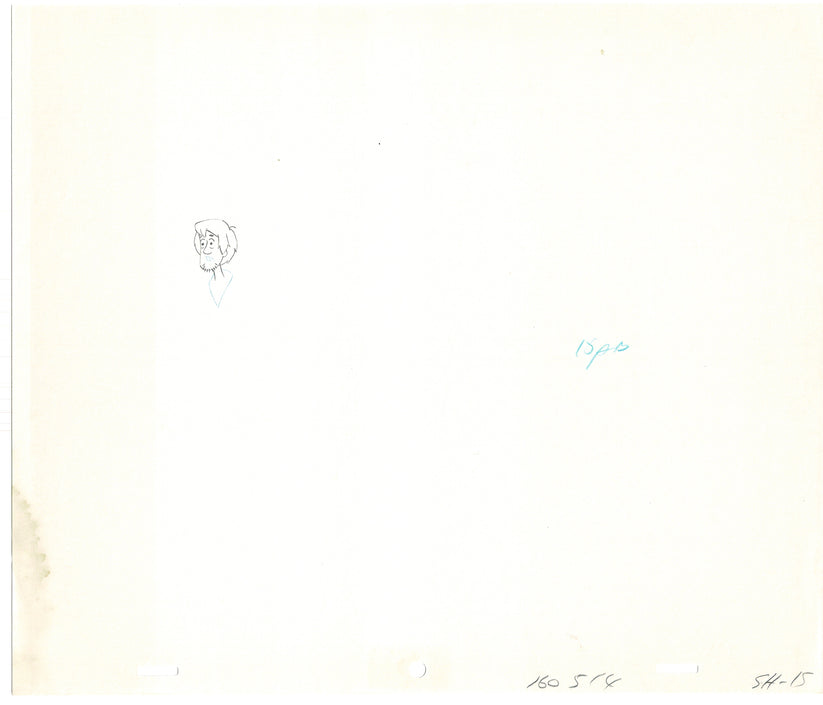 SCOOBY DOO 1979 Shaggy Animation Production Cel Drawing Hanna Barbera ...