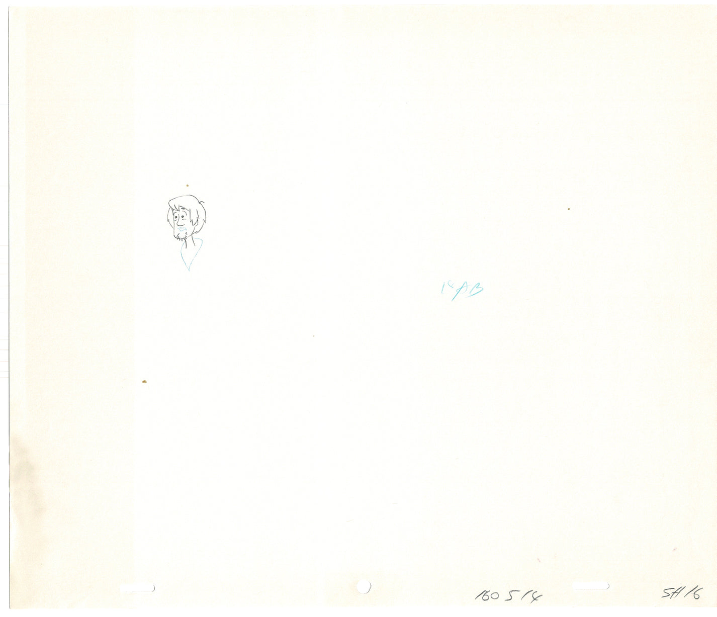SCOOBY DOO 1979 Shaggy Animation Production Cel Drawing Hanna Barbera ...