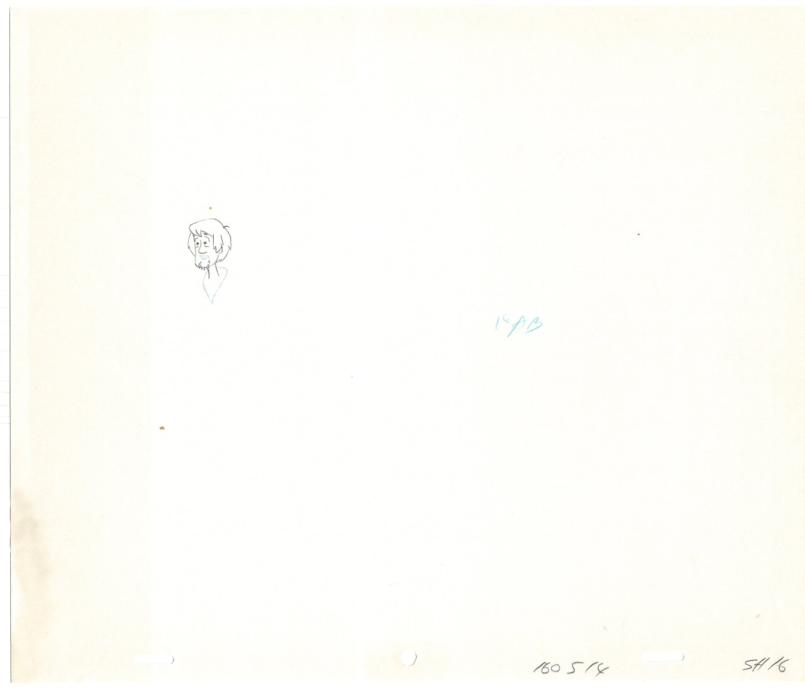 SCOOBY DOO 1979 Shaggy Animation Production Cel Drawing Hanna Barbera ...