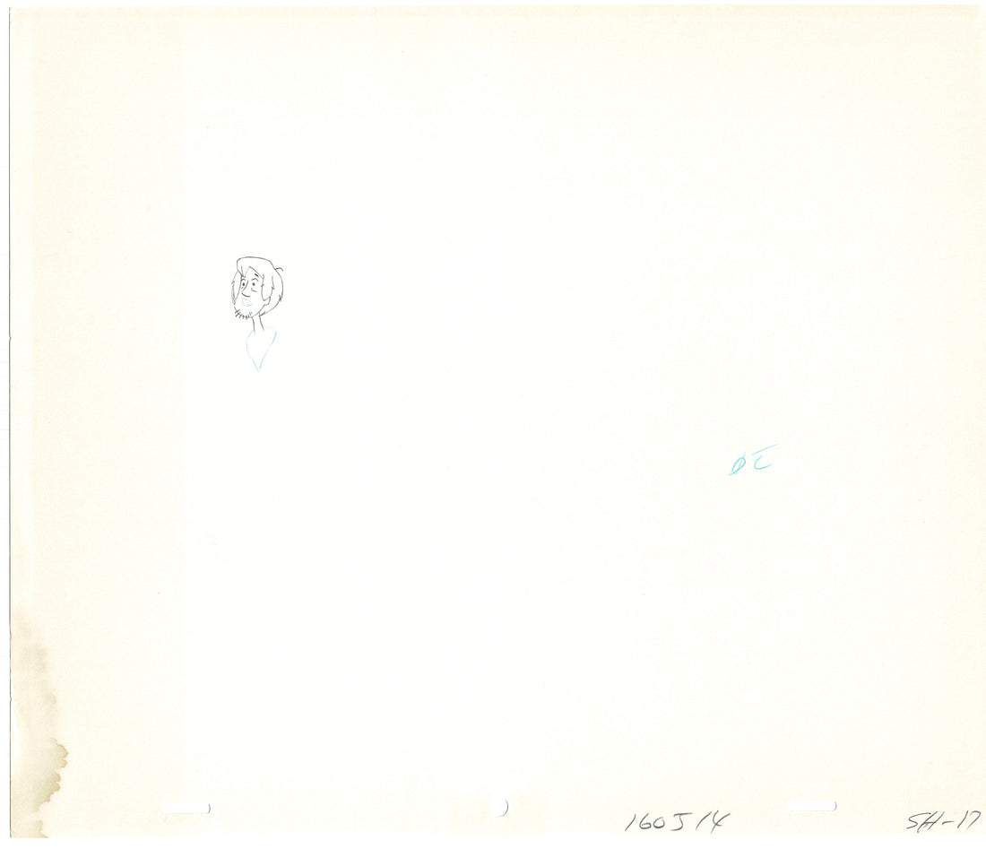 SCOOBY DOO 1979 Shaggy Animation Production Cel Drawing Hanna Barbera ...