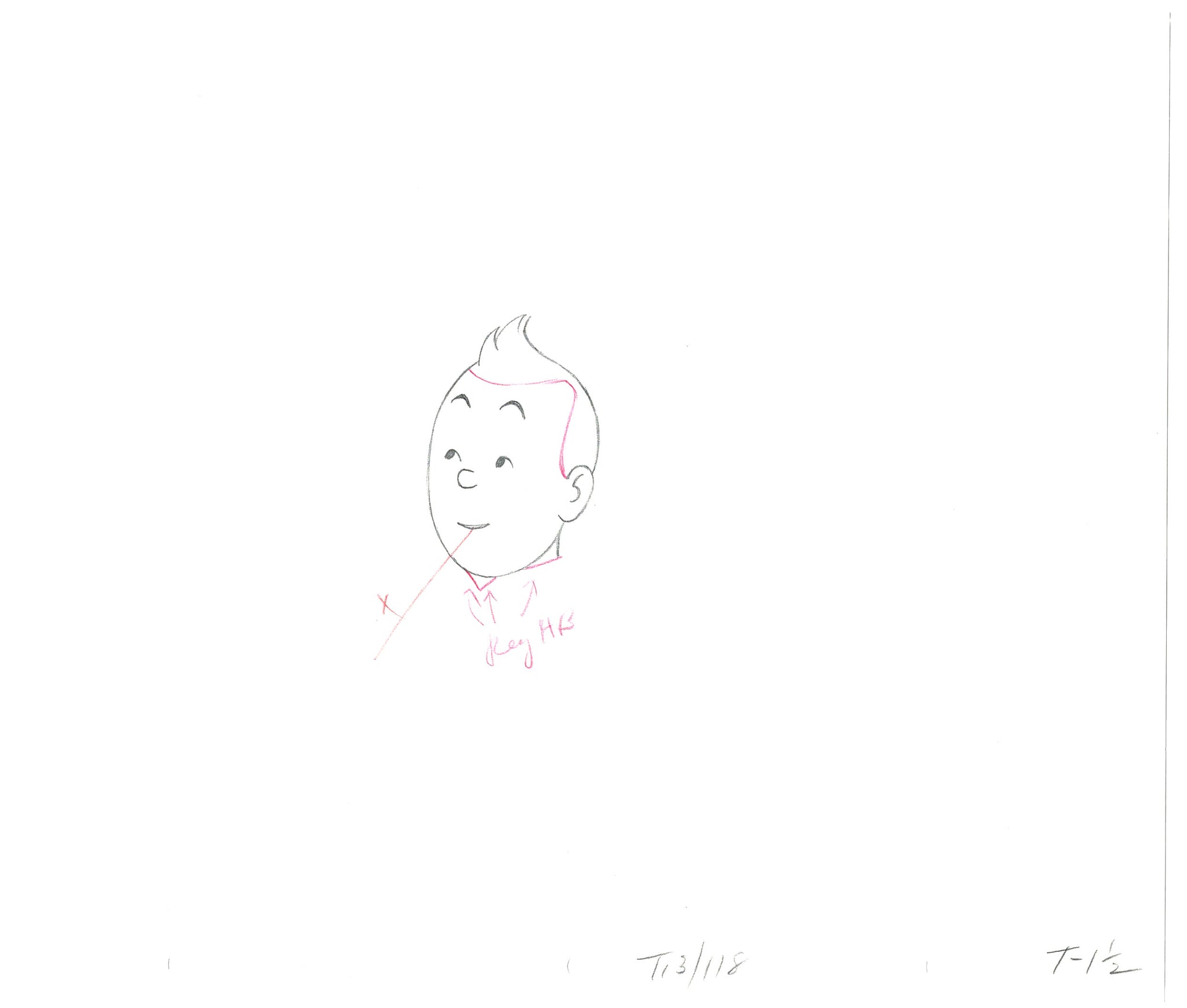 Herge Adventures of TinTin Cartoon Animation Cel Drawing 1957 to 1964 ...