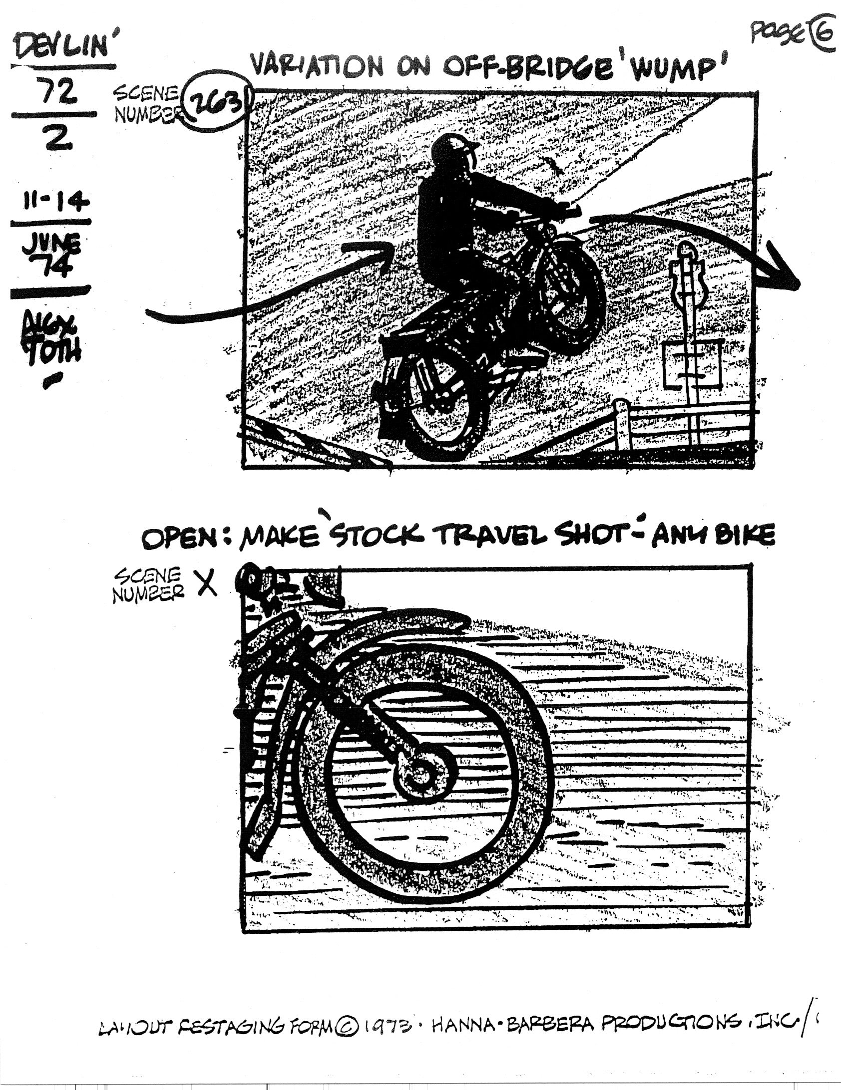 Alex Toth Devlin Model Sheet Copy Lot of 19 pages of 1974 Cartoon Hann ...