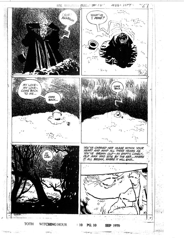 Alex Toth Witching Hour Comic Book Page Copy Lot of 13 pages – Charles ...