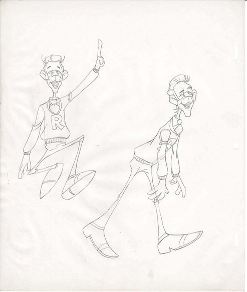 GREASE Cartoon Production Animation Character/Model Drawing from Ralph ...