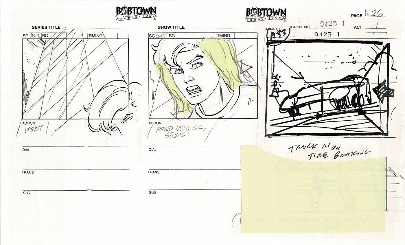 Jim Lee Wildc.a.t.s. Wildcats Production Animation Storyboard Nelvana ...