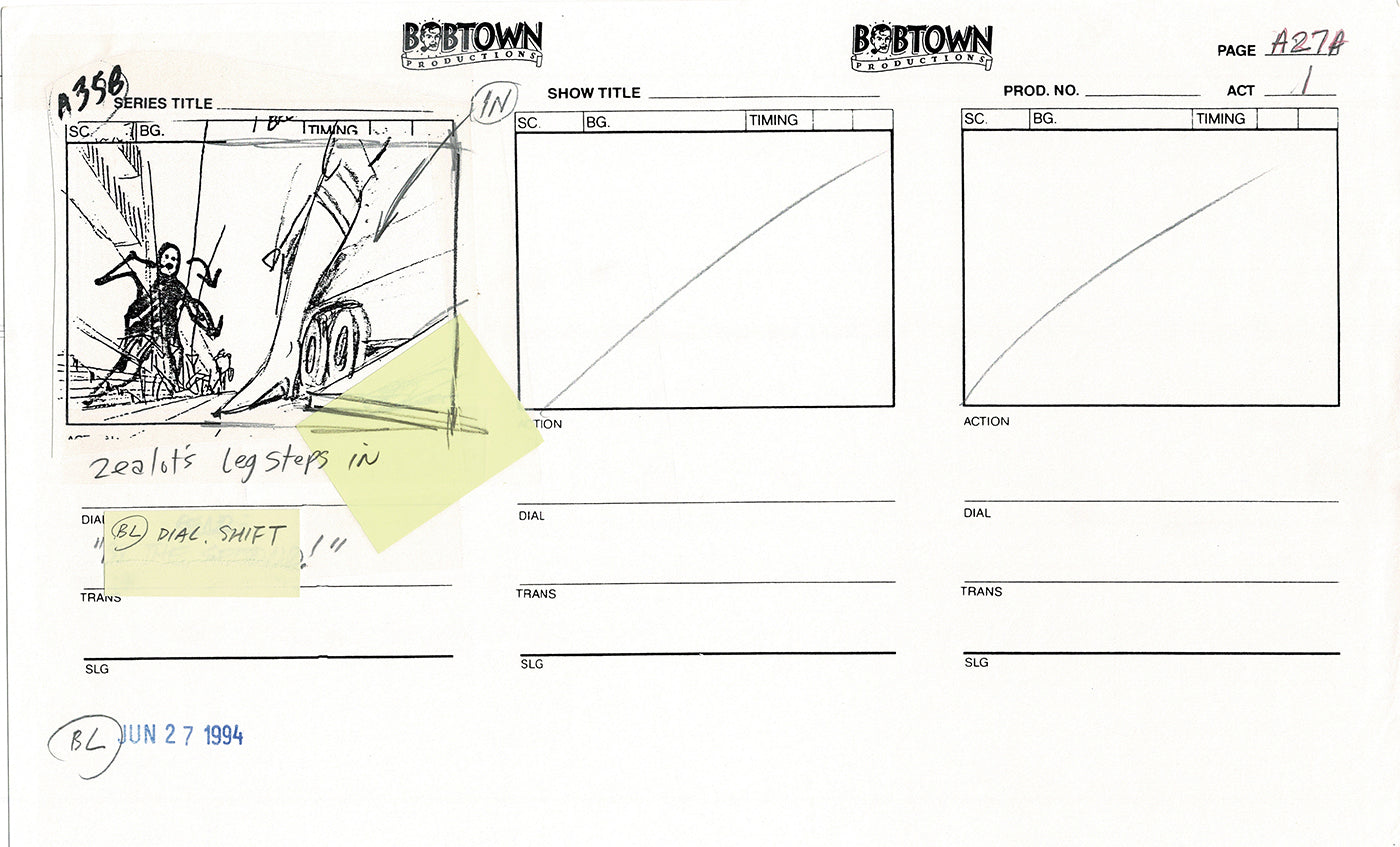 Jim Lee Wildc.a.t.s. Wildcats Production Animation Storyboard Nelvana ...